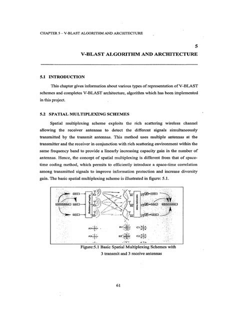 V Blast Vs D Blast Pdf Pdf Multiplexing Matrix Mathematics