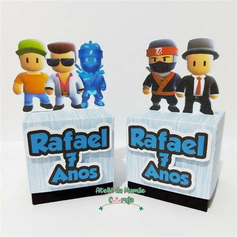 Caixa 3d Stumble Guys 10 Unidades