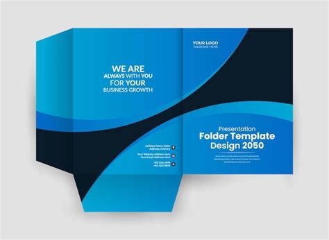 Premium Vector Presentation Folder Template Design And Modern Layout