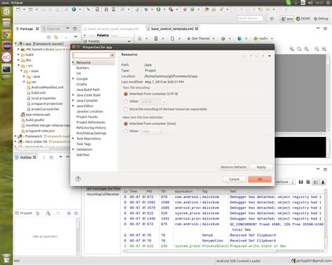 Eclipse The Project Target Is Not Set Right Click Project Choose Properties Android