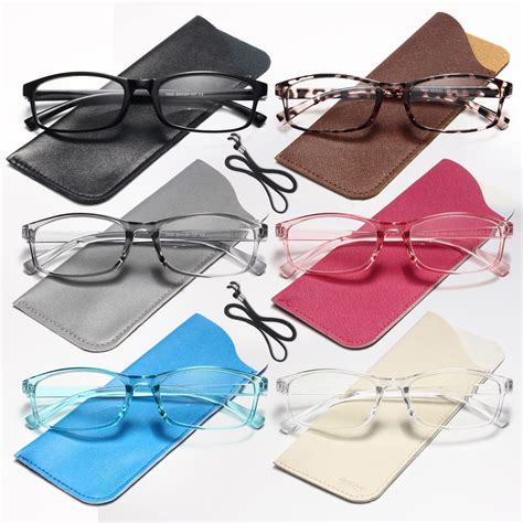 Gaoye 6 Pack Reading Glasses Blue Light Blocking For Women Men