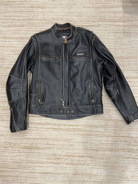 【やや傷や汚れあり】ハーレーダビッドソン レザージャケット ライダースジャケット の落札情報詳細 ヤフオク落札価格情報 オークフリー