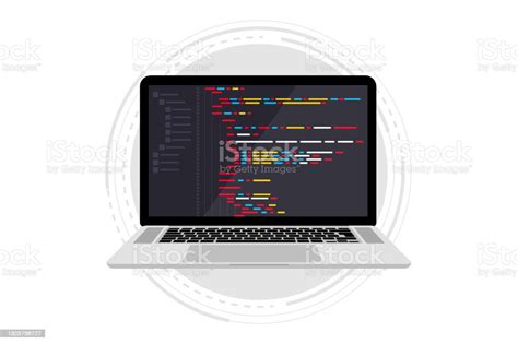 Bahasa Pemrograman Dan Kode Program Di Laptop Layar Pengkodean Pemrograman Php Html C Css Js