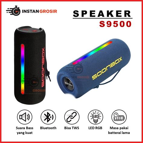 Jual Speaker Bluetooth Bass S9500 S 9500 Led Light Rgb Spiker Blutut