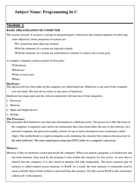 C Program Note Download Free Pdf Computer Data Storage Compact Disc