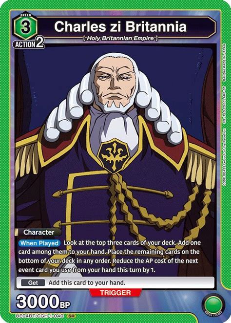 Charles Zi Britannia Ue04bt Code Geass Lelouch Of The Rebellion