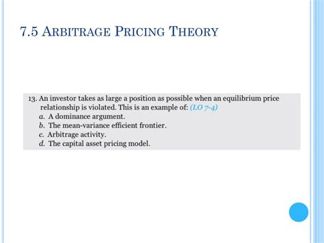 Ppt Capital Asset Pricing And Arbitrage Pricing Theory Powerpoint Presentation Id 2016025