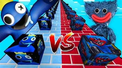 Raİnbow Frİends Şans Blok Vs Huggy Wuggy Şans Blok 😱 Minecraft Youtube