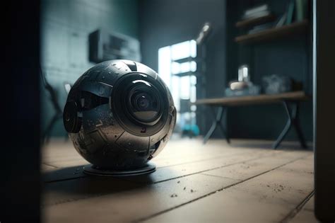 Premium Ai Image Security Camera Targeting A Detected Intrusion Ai