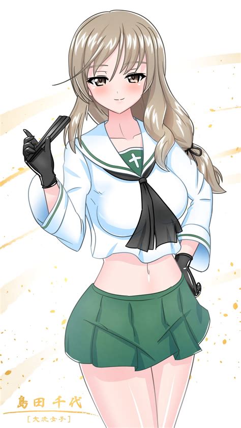 Shimada Chiyo Girls Und Panzer Drawn By Earlobe1514366 Danbooru
