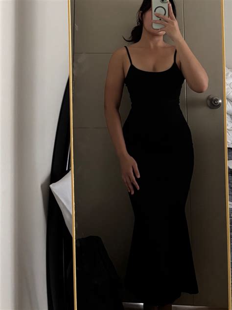 Black Bodycon Dress Skims Dupe Womens Fashion Dresses And Sets