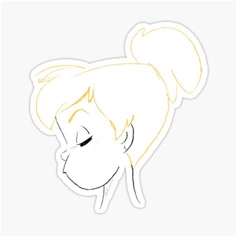 Tinkerbelle Sketch Sticker For Sale By Emmadreamer Redbubble