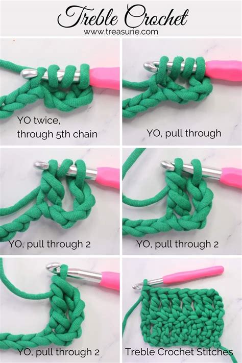 Treble Crochet Tutorial Treble Crochet Stitch For Beginners Treble