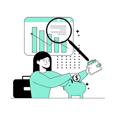 Premium Vector Profit Control And Analysis Accumulation Statistics