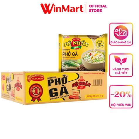 Siêu thị WinMart Thùng gói phở Đệ Nhất Phở Hương Vị Phở Gà Acecook g Lazada vn