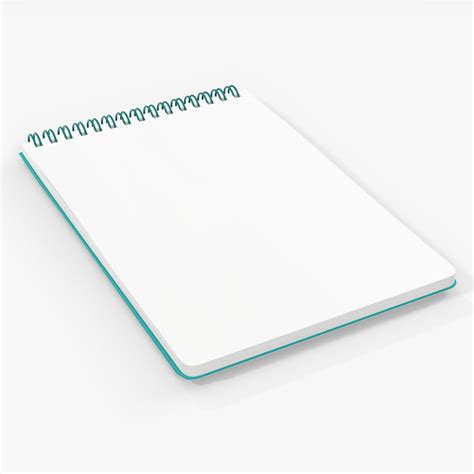 Spiral Sketchbook 06 3d Model Download Stationery On