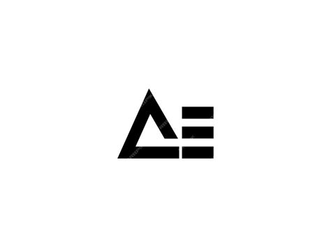 Ae 로고 디자인 프리미엄 벡터
