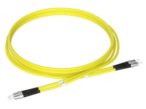 1m 3ft ST UPC To ST UPC Duplex OS2 Single Mode PVC OFNR 2 0mm Fiber