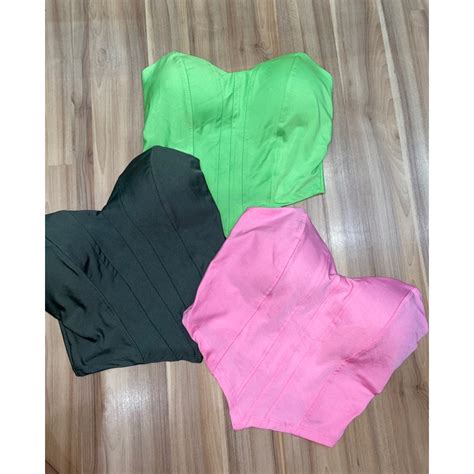 Cropped Corselet Tomara Que Caia Shopee Brasil