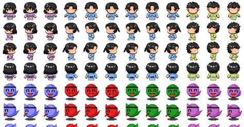 ドット絵 Rpgツクールmv用歩行グラフィック東方キャラクターまとめ105 スペキュラム合金のイラスト Pixiv