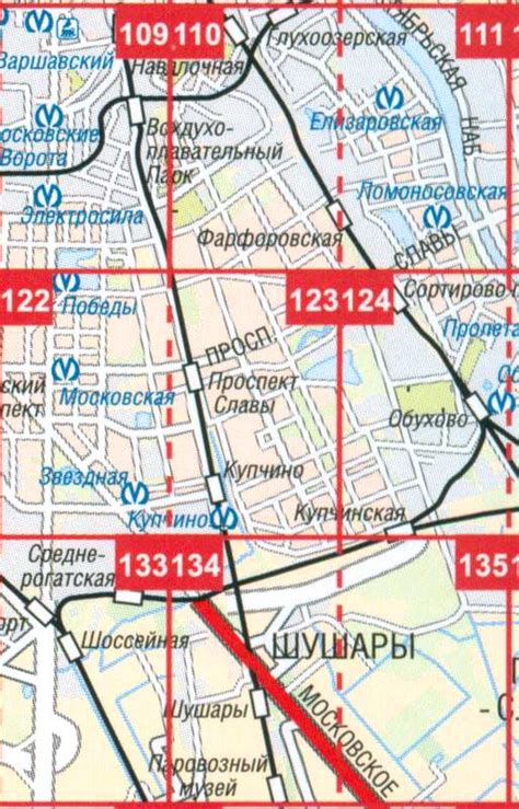 Карта Фрунзенского района Петербурга Подробная карта Петербурга с