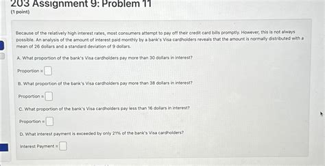 solved 203 ﻿assignment 9 problem 11 1 ﻿point because of the