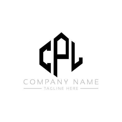 Cpl Letter Logo Design With Polygon Shape Cpl Polygon And Cube Shape