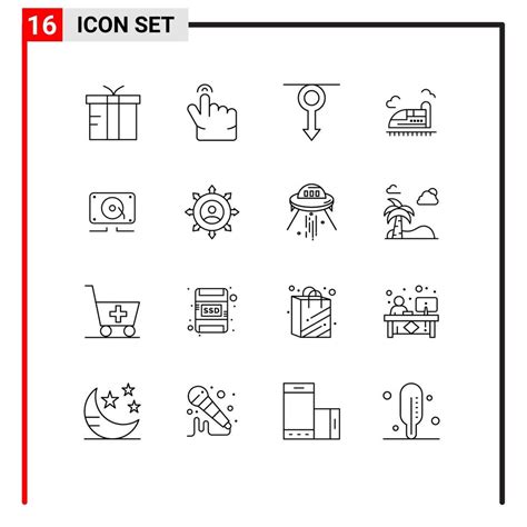 Set Of Vector Outlines On Grid For Audio Speed Human High Bullet Editable Vector Design