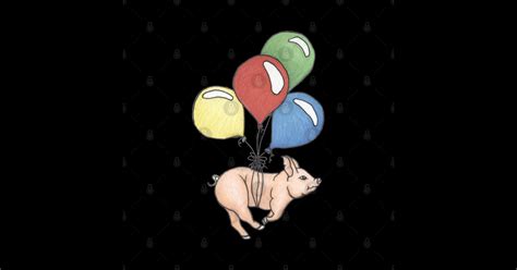 Balloon Piggy Balloons Sticker Teepublic