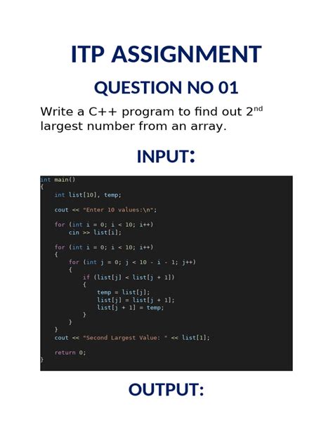 Ubaid Assignmnent Itp Class Pdf Computer Programming Software