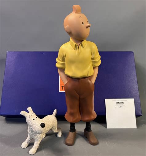 Hergé Tintin Et Milou Debout Leblon Delienne 2000