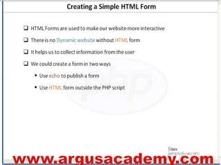 Php Creating Forms Ppt