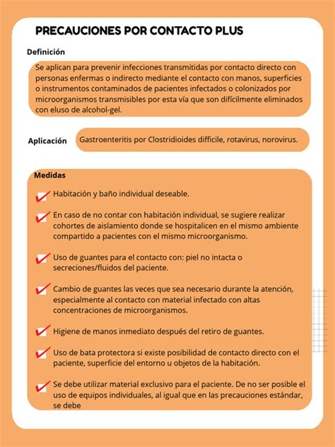 Precauciones De Aislamiento Contacto Plus Pdf