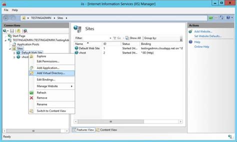 Virtual Hosting Or Virtual Directory Using Iis