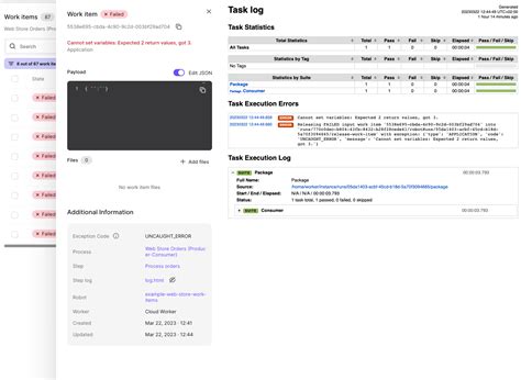 Work Item Management In The Control Room Robocorp Documentation