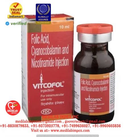 Cyanocobalamin Vitamin B12 Injection 1 Ml 1000 Mcg At ₹ 20 Vial In Nagpur