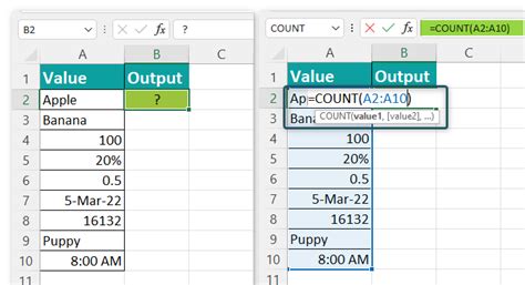 COUNT Excel Function Formula Examples How To Use It
