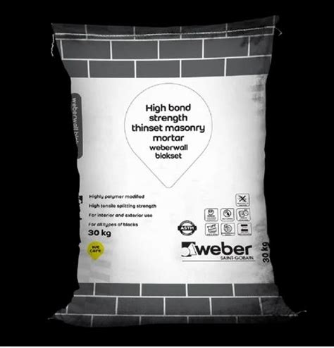 Webber 30 Kg Weber Wall Blokset Tile Adhesives Bag At ₹ 400bag In