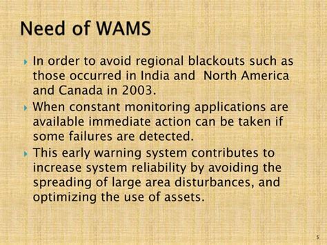 Wide Area Monitoring Systems Wams Ppt