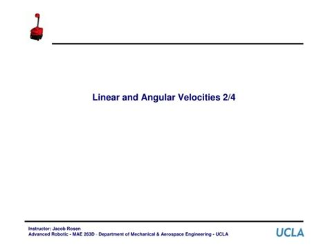 Ppt Jacobian Matrix In Robotics Linear And Angular Velocities Powerpoint Presentation Id9402557