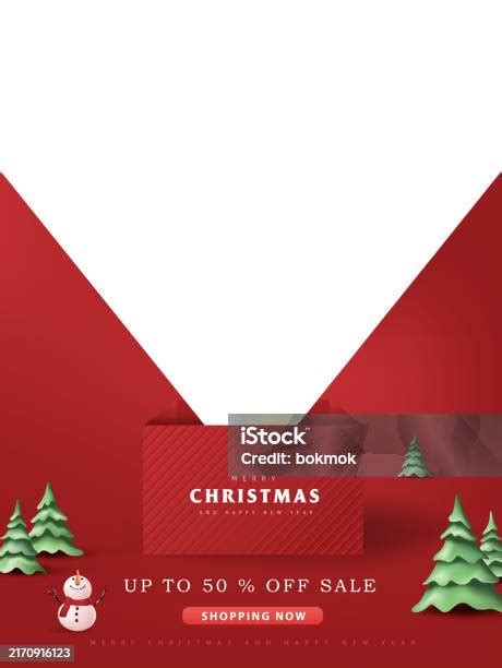 메리 크리스마스 판매 포스터 배너 배경 템플릿 복사 공간 크리스마스에 대한 스톡 벡터 아트 및 기타 이미지 크리스마스 플랫 레이 3차원 형태 Istock