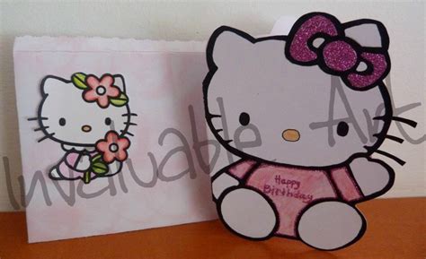 Homemade Birthday Card Hello Kitty Homemade Birthday Cards Craft