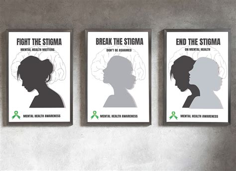 Mental Health Stigma Poster Series And Packaging Design Behance