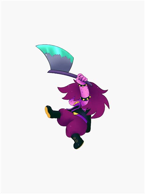 Susie Deltarune Sticker For Sale By Msmimundo Redbubble