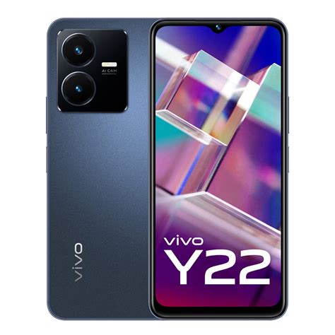 Vivo Y22 Starlit Blue 4GB RAM 64GB Storage With No Cost EMI