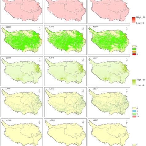 The Comparison Of The Qinghai Tibet Plateaus Population Density A C