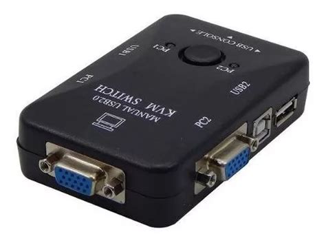 Conmutador Usb Kvm Conmutador Usb Vga Kvm De 2 Puertos Mercadolibre