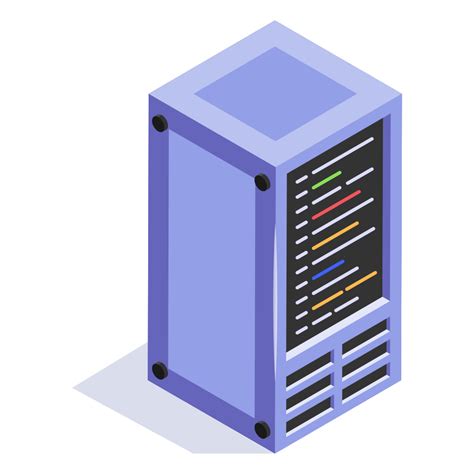 Data Server Rack Center Datacenter Database Management Icon