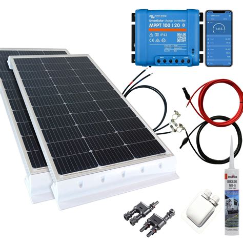 Wohnmobil Solaranlage Komplettset 300Watt 12V Victron MPPT 100 20