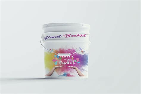 موکاپ سطل رنگ پلاستیکی کد محصول 121905